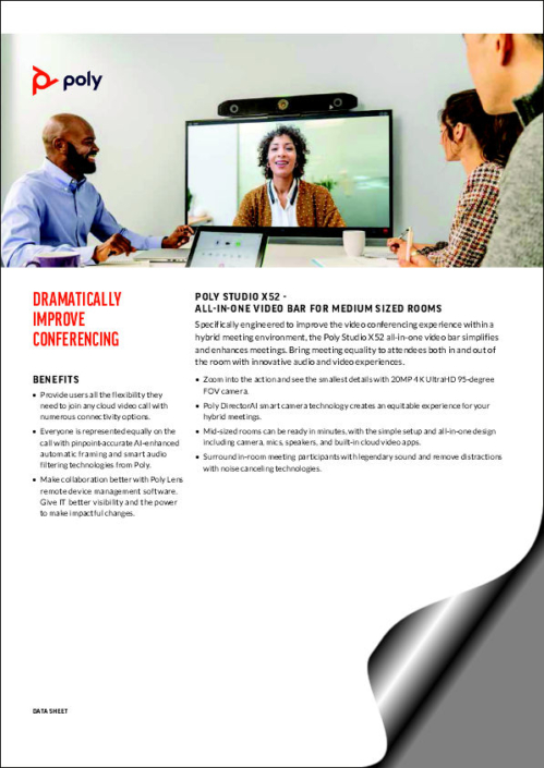 Poly Studio X Video Bars - Smart Presentations