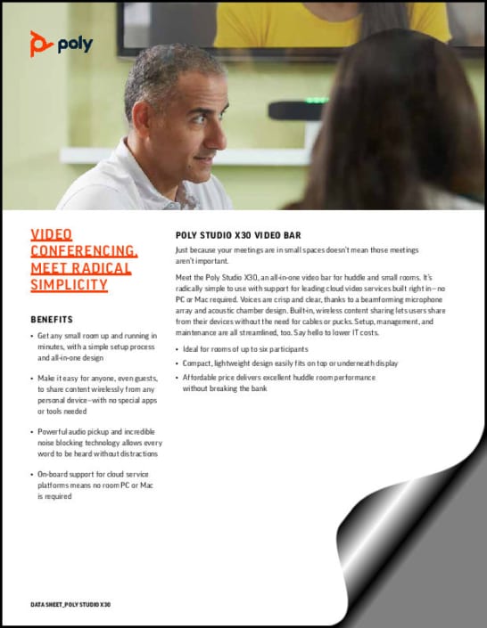 Poly Studio X Video Bars - Smart Presentations