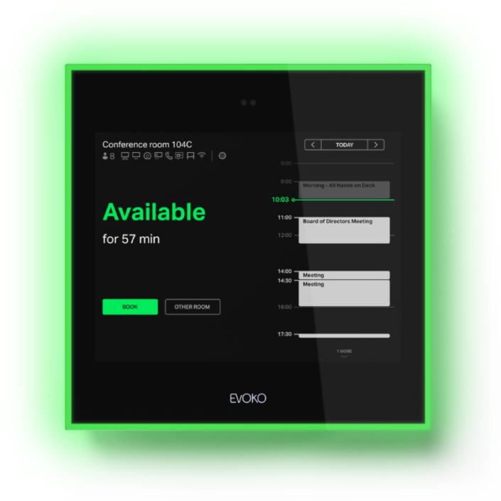 Evoko Naso Room Manager - Meeting Room Booking System